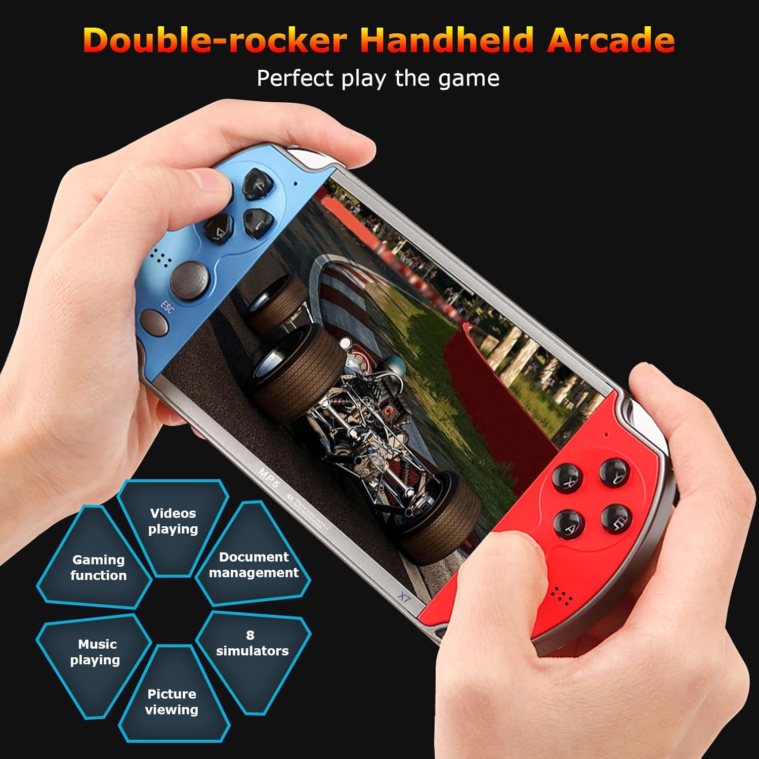 X7 Plus Handheld Game Console, 5.1 Inch – Dviny